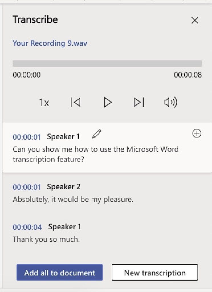 How to Transcribe with the Microsoft Word & 365 Transcription Feature | Rev