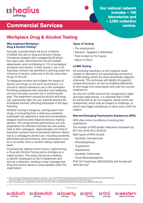 Drug & alcohol testing | QML Pathology Drug & alcohol testing | QML Pathology
