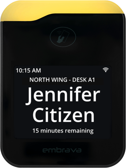 Embrava Desk Sign - Desk Booking Device