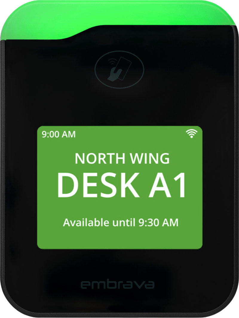 Embrava Desk Sign - Desk Booking Device