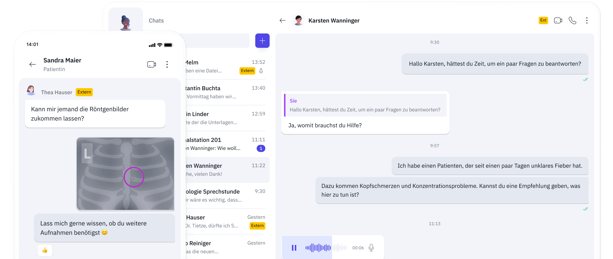 Famedly » Messenger für Kliniken & Krankenhäuser