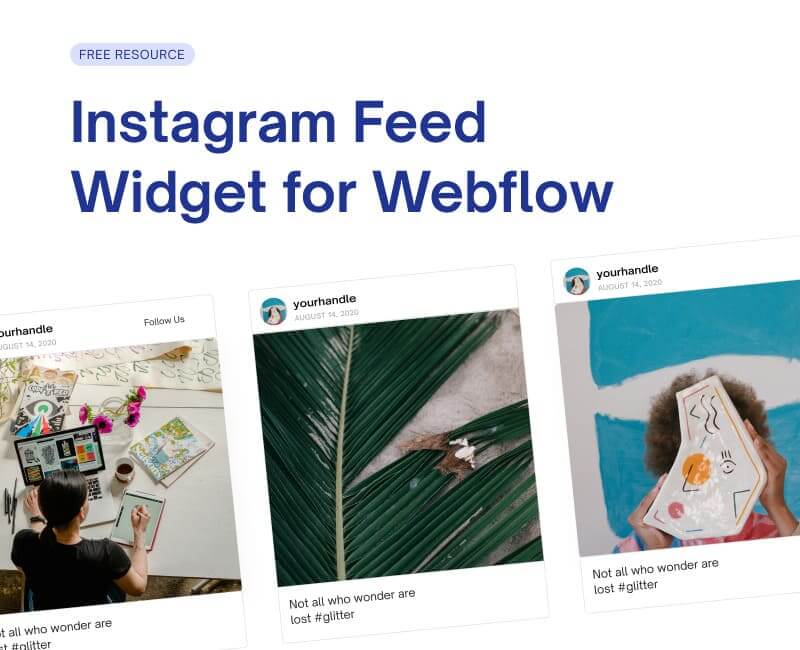 Free Webflow Instagram Feed Widget