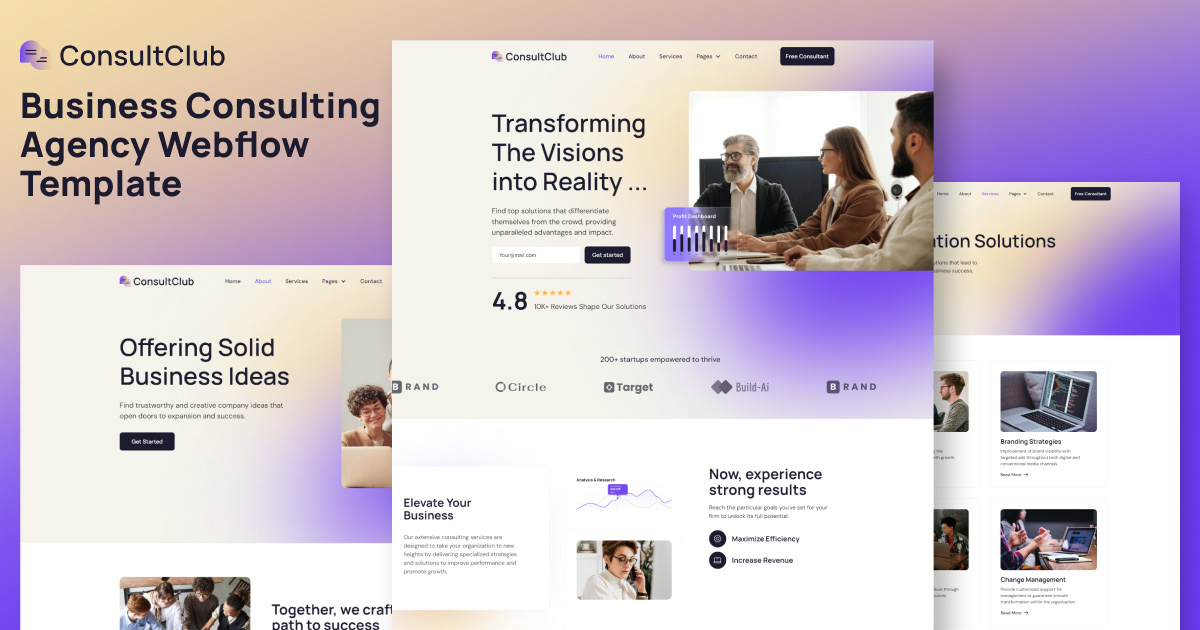 Team - ConsultClub - Webflow HTML website template