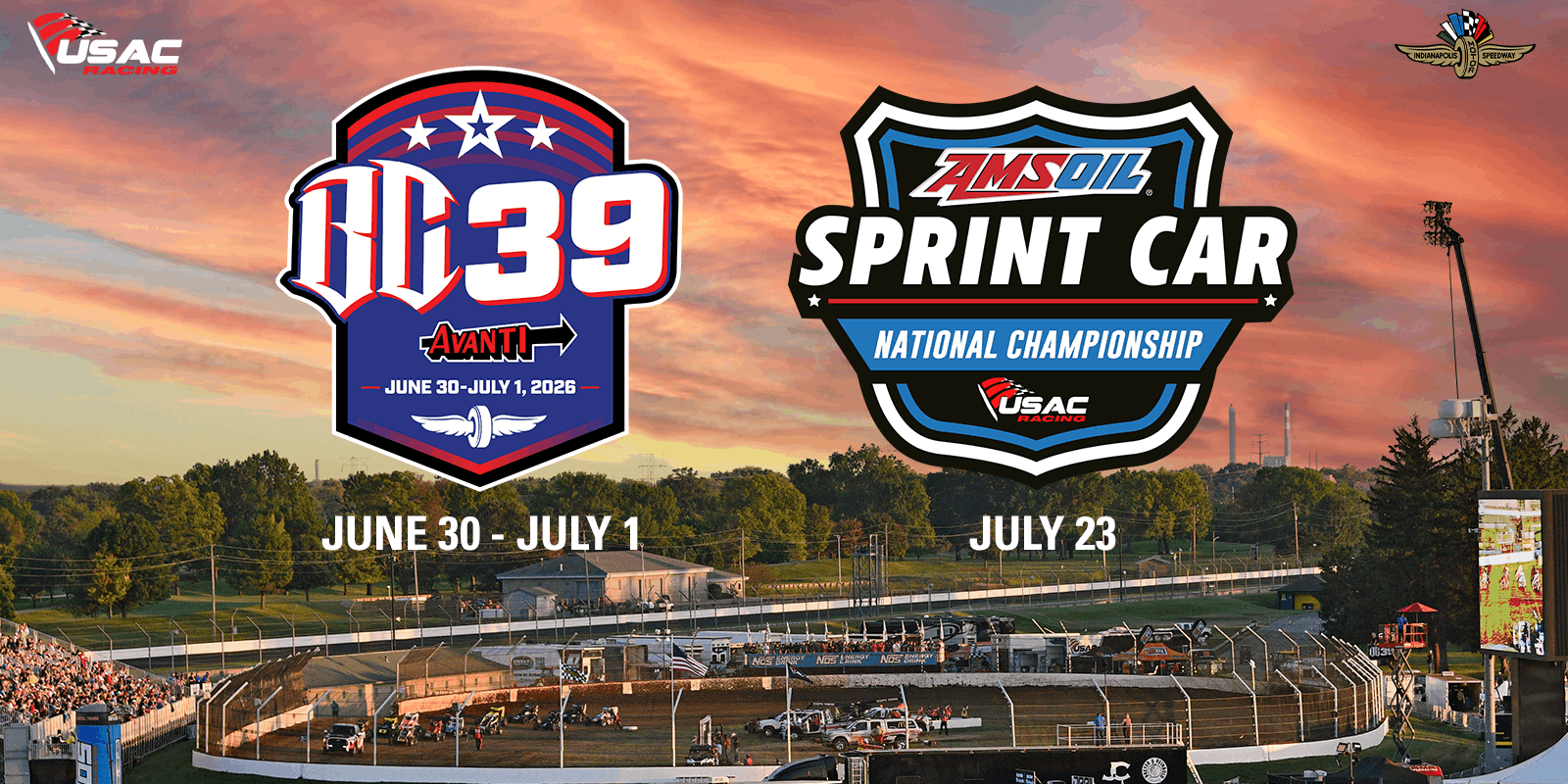 Tickets on Sale Now for 2026 USAC Events at IMS Dirt Track