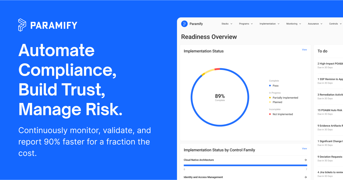 Paramify | Automate Compliance Documentation