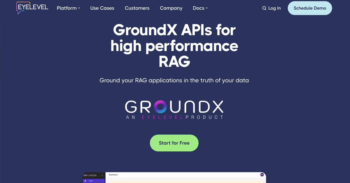 EyeLevel's GroundX APIs