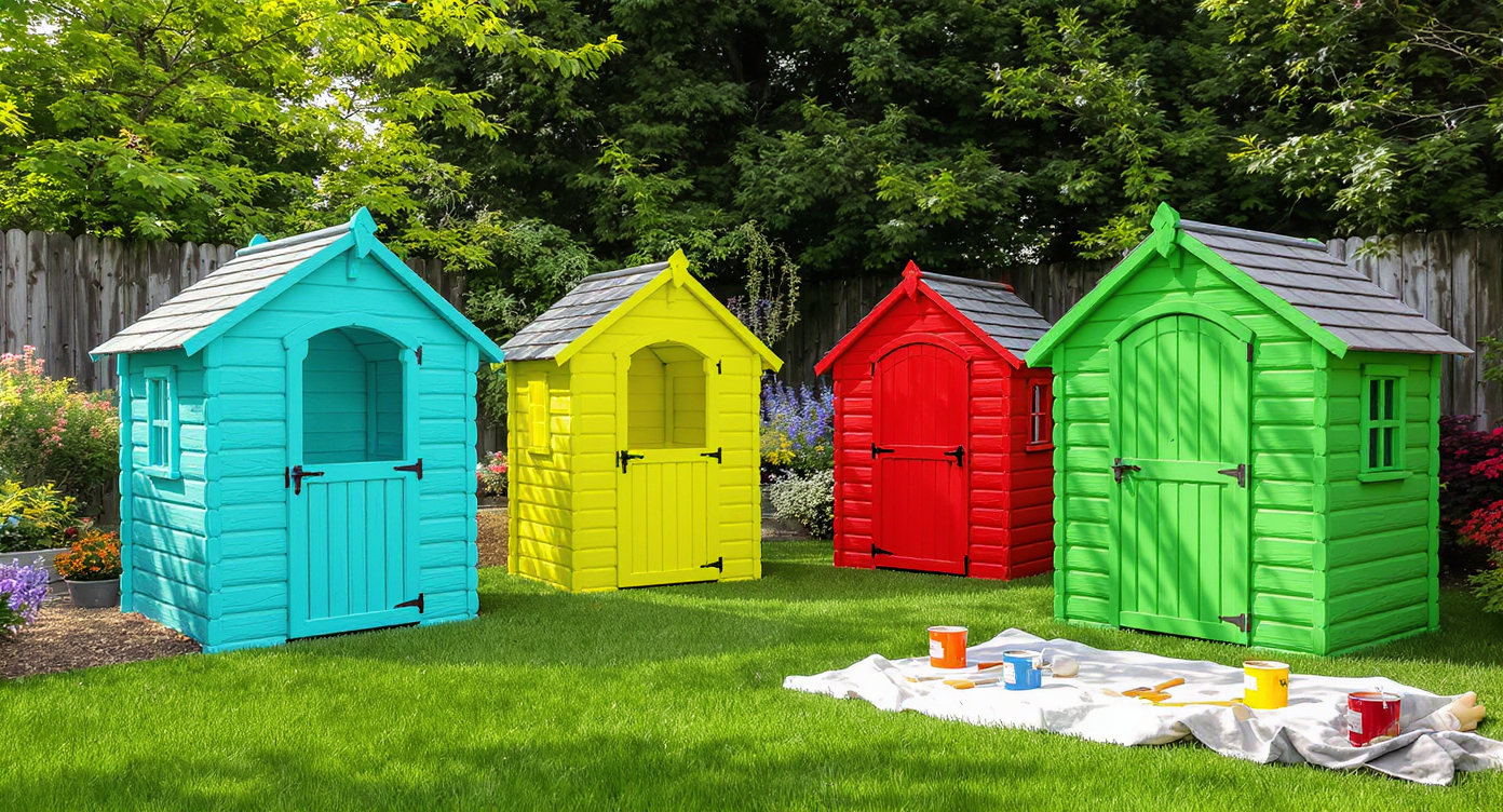 7 Surprising Ways Colorful Paint Transforms Backyard Playhouses on a ...