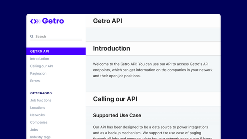 About | Getro.com