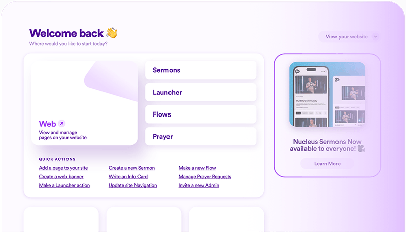 Nucleus - The Premium Church Website Builder