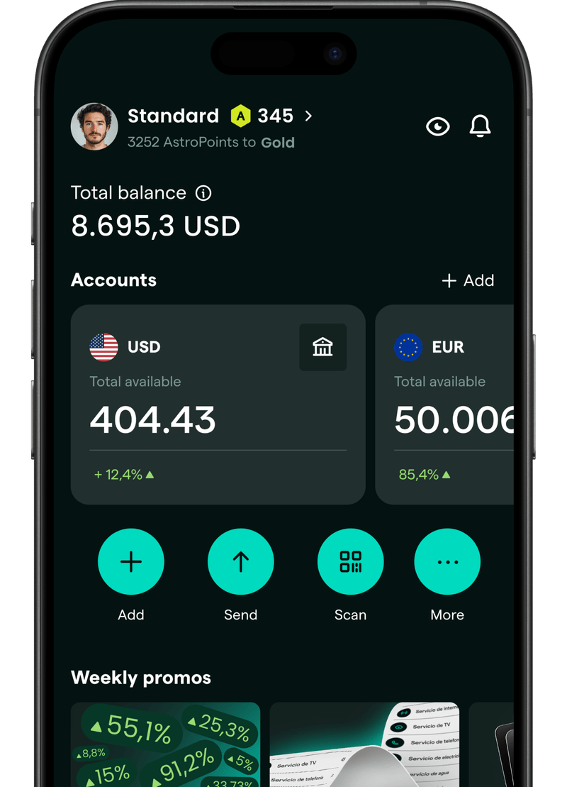 AstroPay - Virtual Wallet with Global Card and Earnings