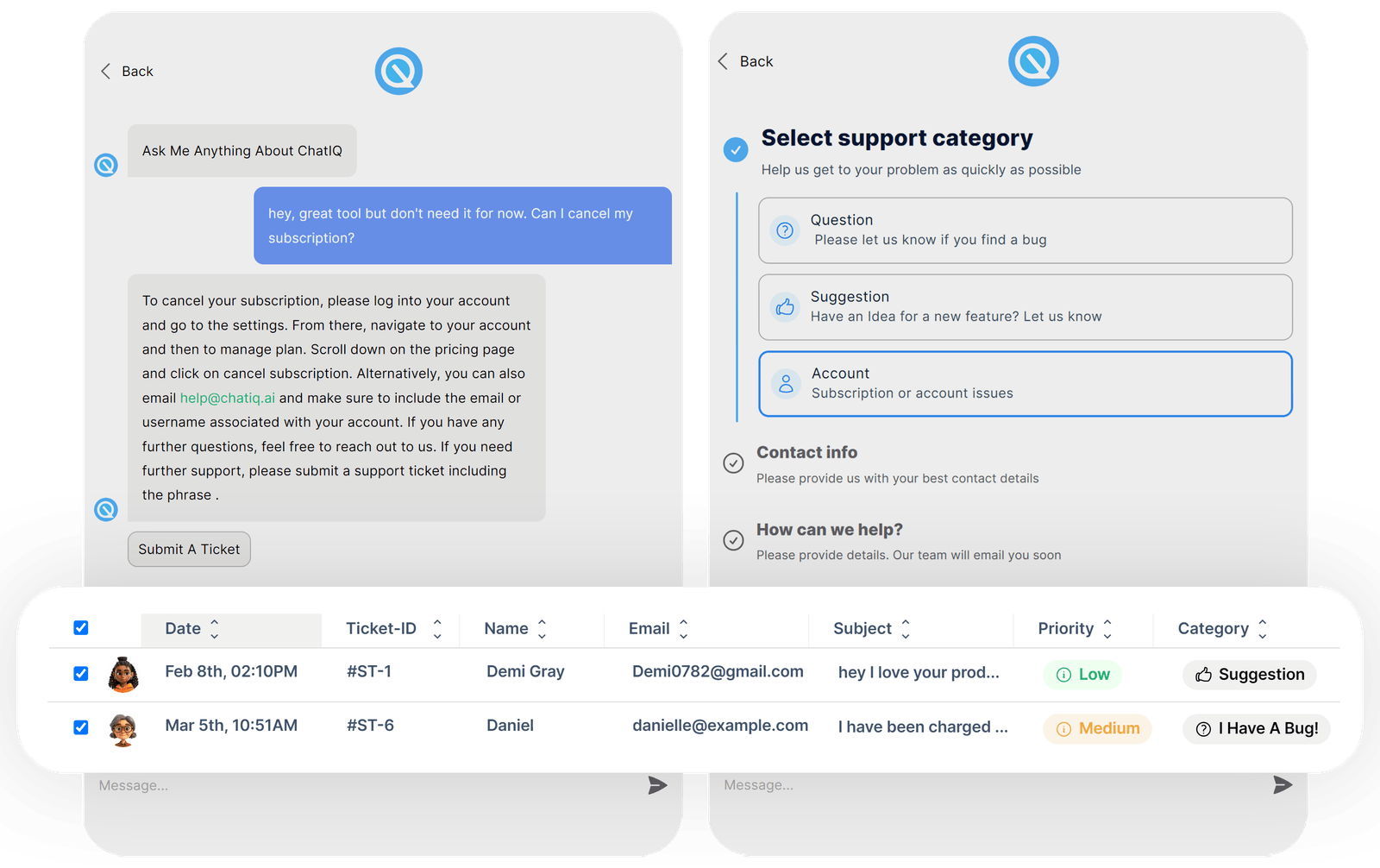 ChatIQ AI. It's ChatGPT & AI knowledge base system for your business, Automated Customer Support ...