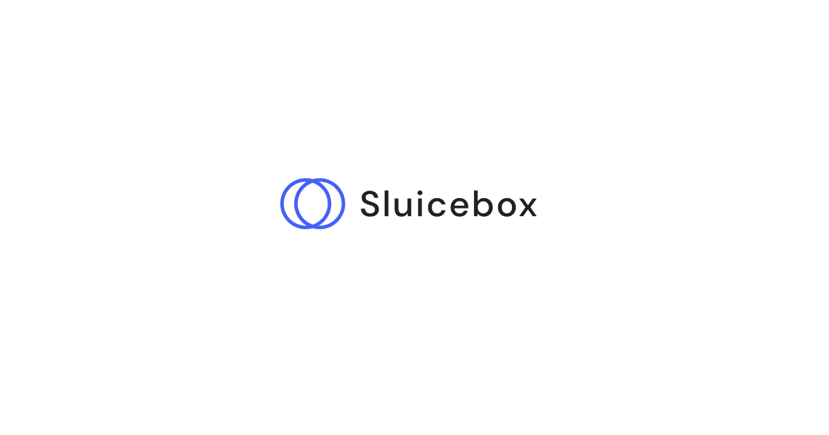 Sluicebox Homepage