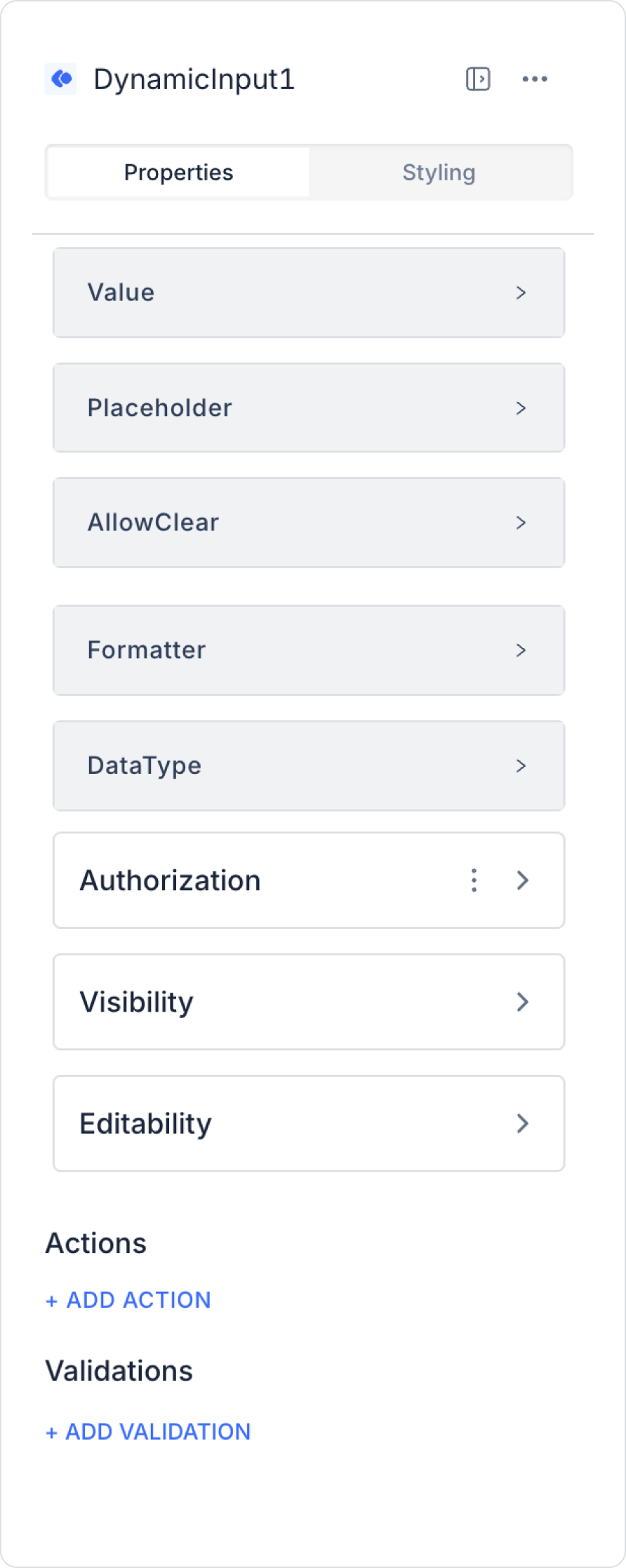 Dynamic Input - Kuika Academy