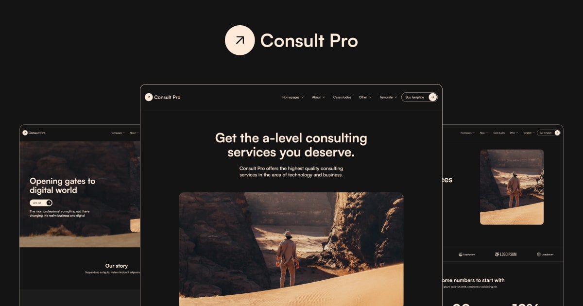 About C | Consult Pro (Dark) - Webflow Ecommerce website template