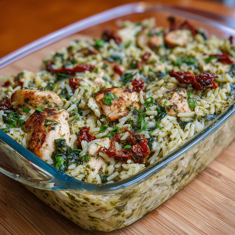 Chicken Pesto Meal Prep (509 calories, 50g of protein) | Athleats