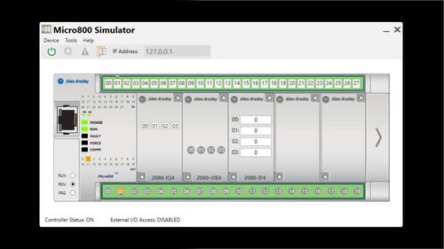 Up and Running with Allen Bradley's Micro800 Simulator - RealPars