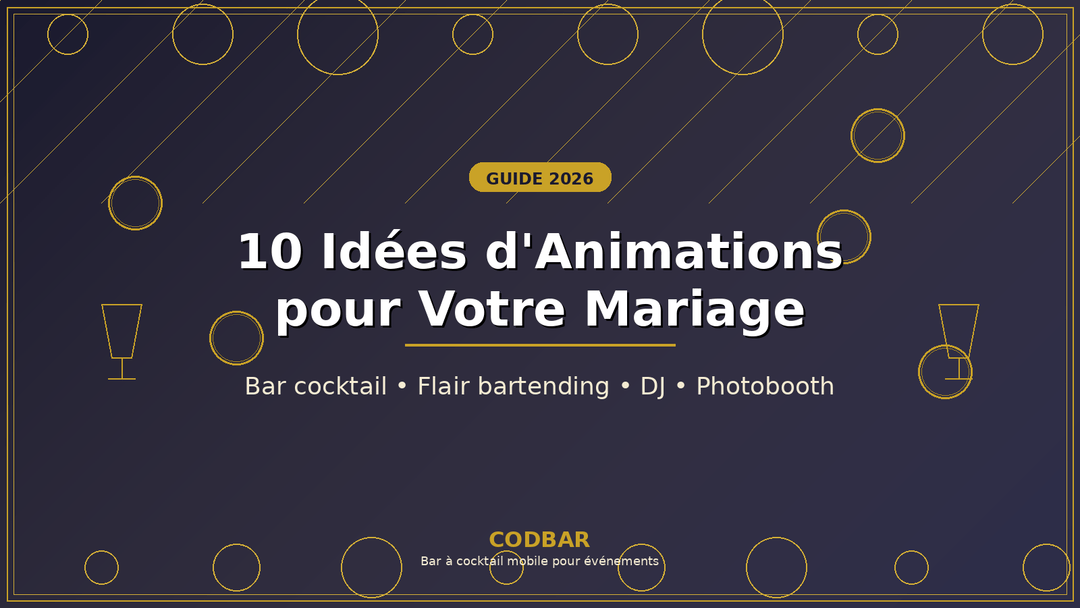 Codbar | Animation Bar Événement, Cocktails & Ateliers de Mixologie