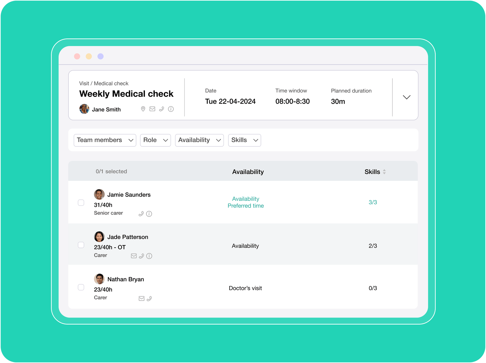 Care Rostering Software | Rota Software for Care Homes | Log my Care