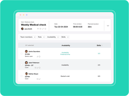 Care Rostering Software | Rota Software for Care Homes | Log my Care