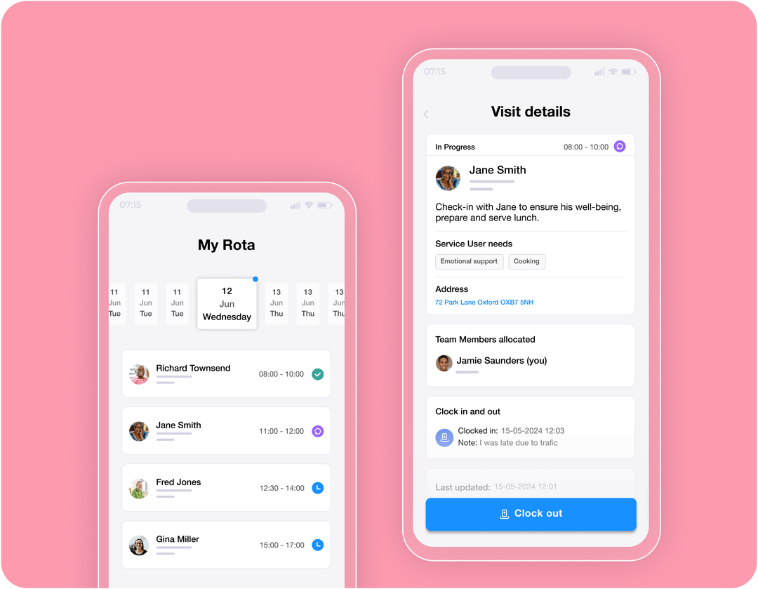 Care Rostering Software | Rota Software for Care Homes | Log my Care