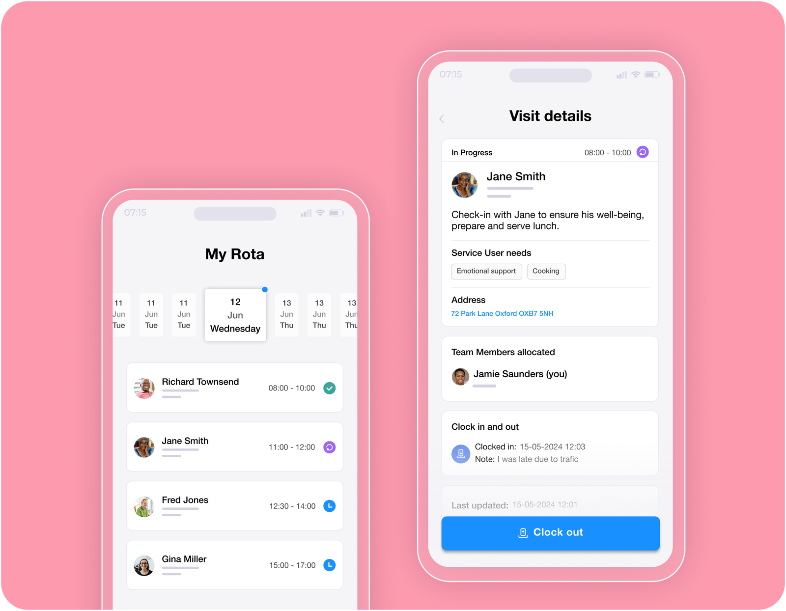 Care Rostering Software | Rota Software for Care Homes | Log my Care