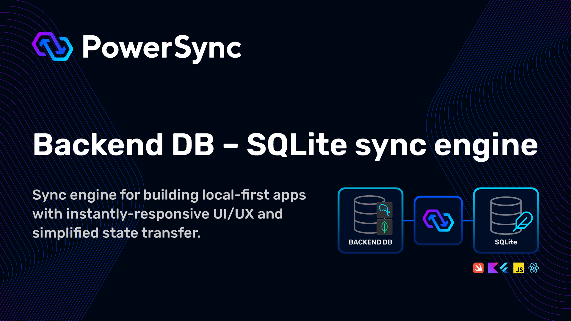 PowerSync: Backend DB - SQLite sync engine | For Postgres, MongoDB