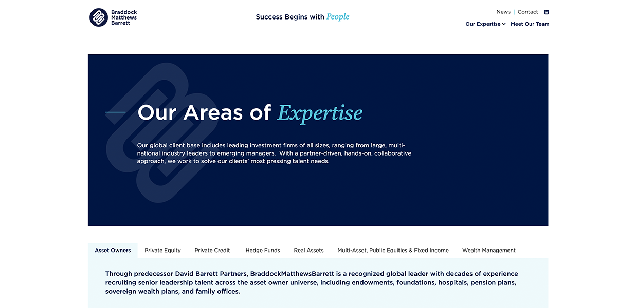 Our Expertise | BraddockMatthewBarrett