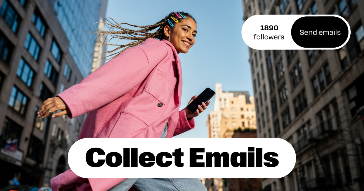 Collect Emails With Manychat