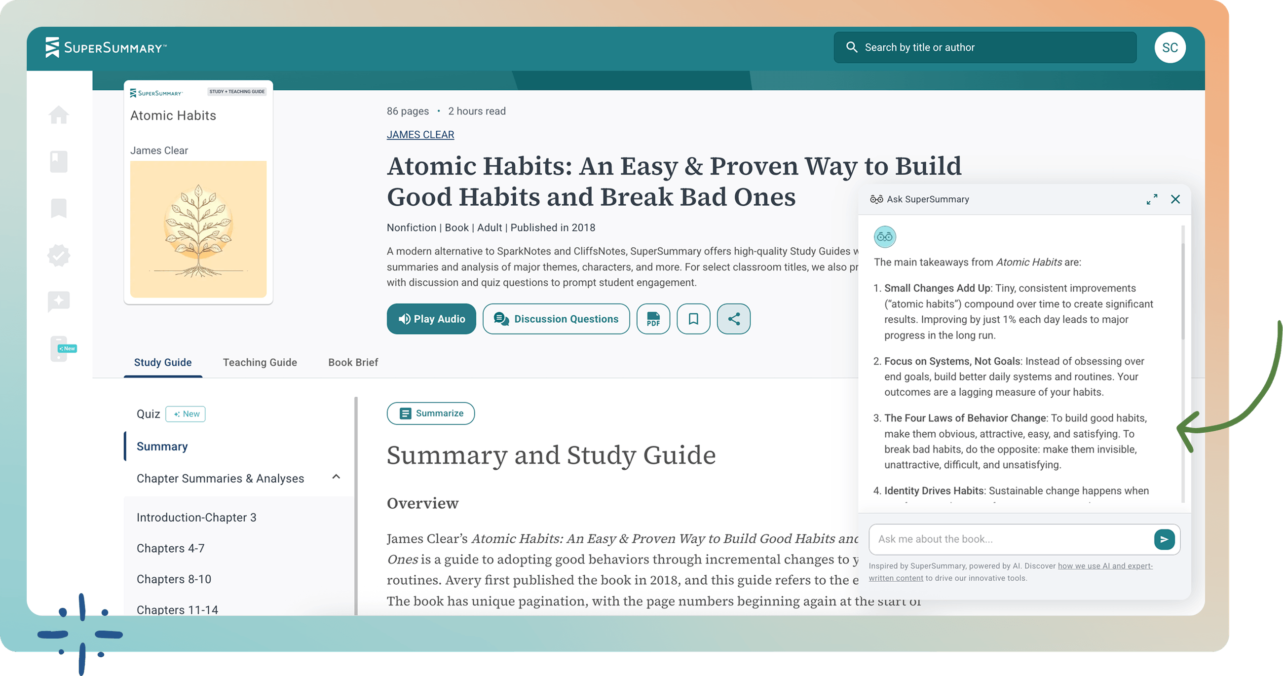 Ask SuperSummary AI Book Assistant | SuperSummary