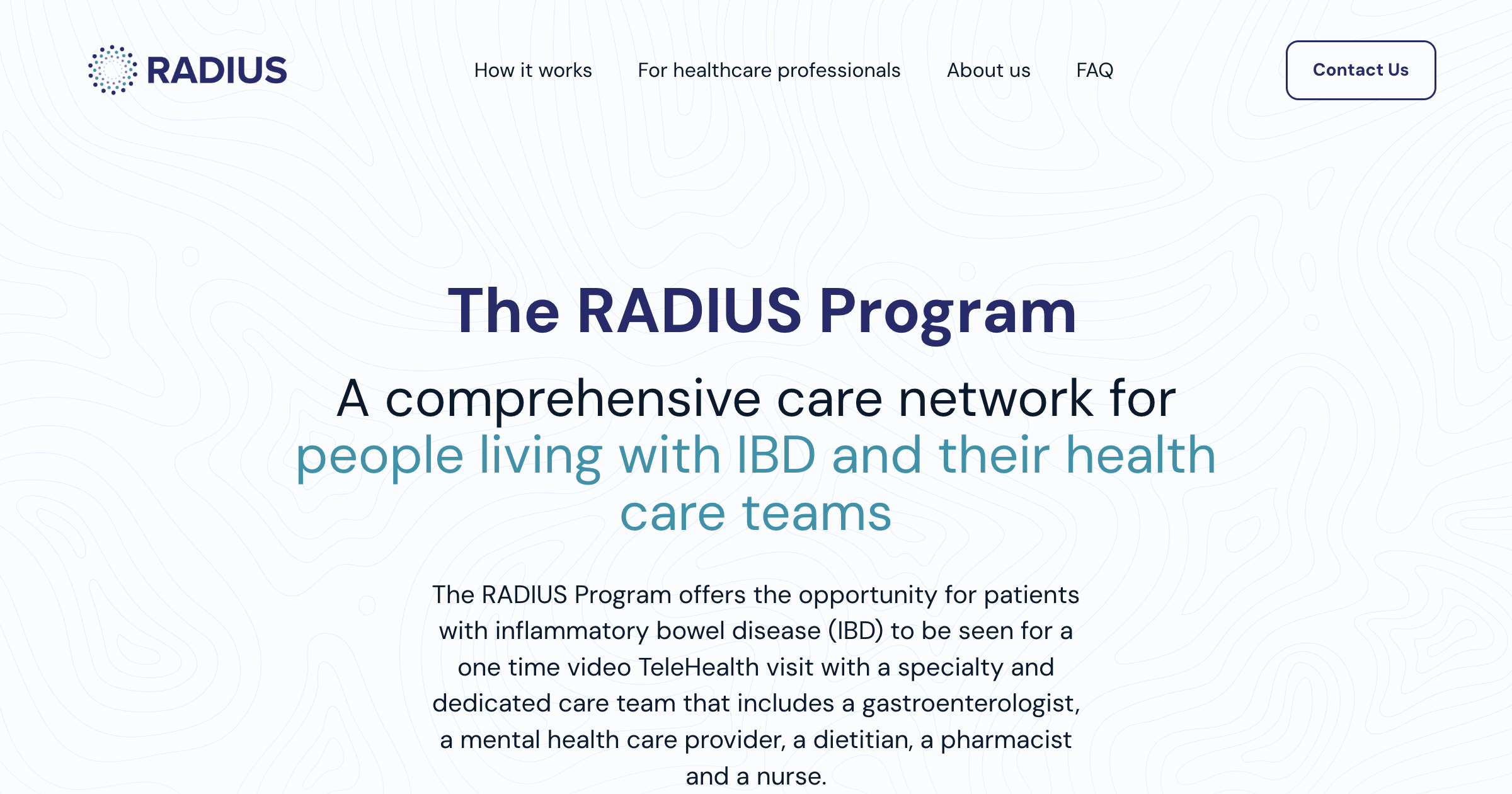 RADIUS Program - A Comprehensive care network for people living with ...