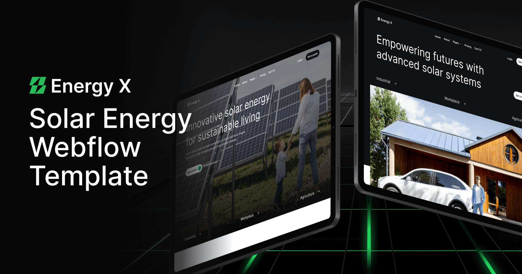 Styleguide - Energy X Webflow Ecommerce website template