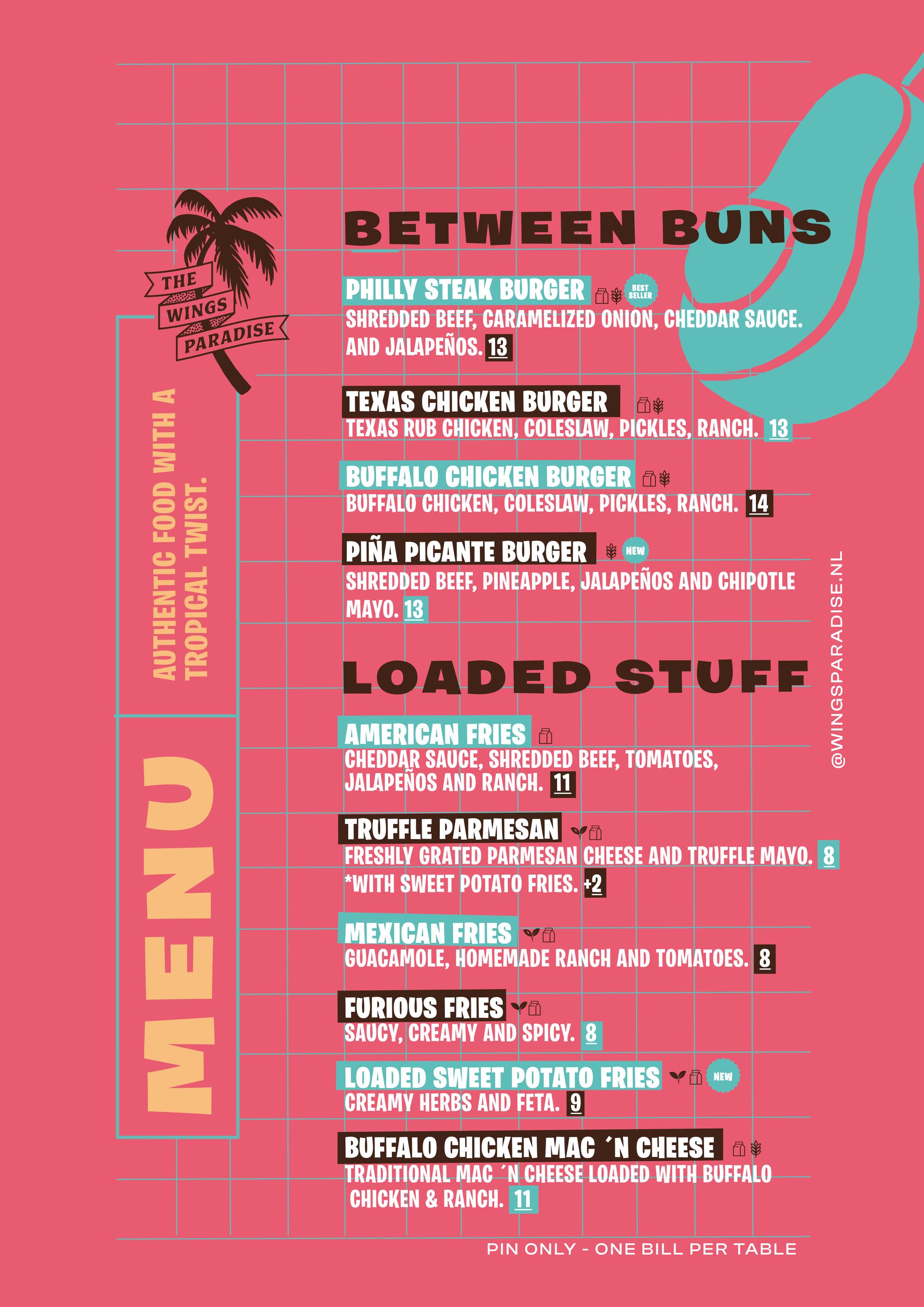 Wings Paradise | Main menu