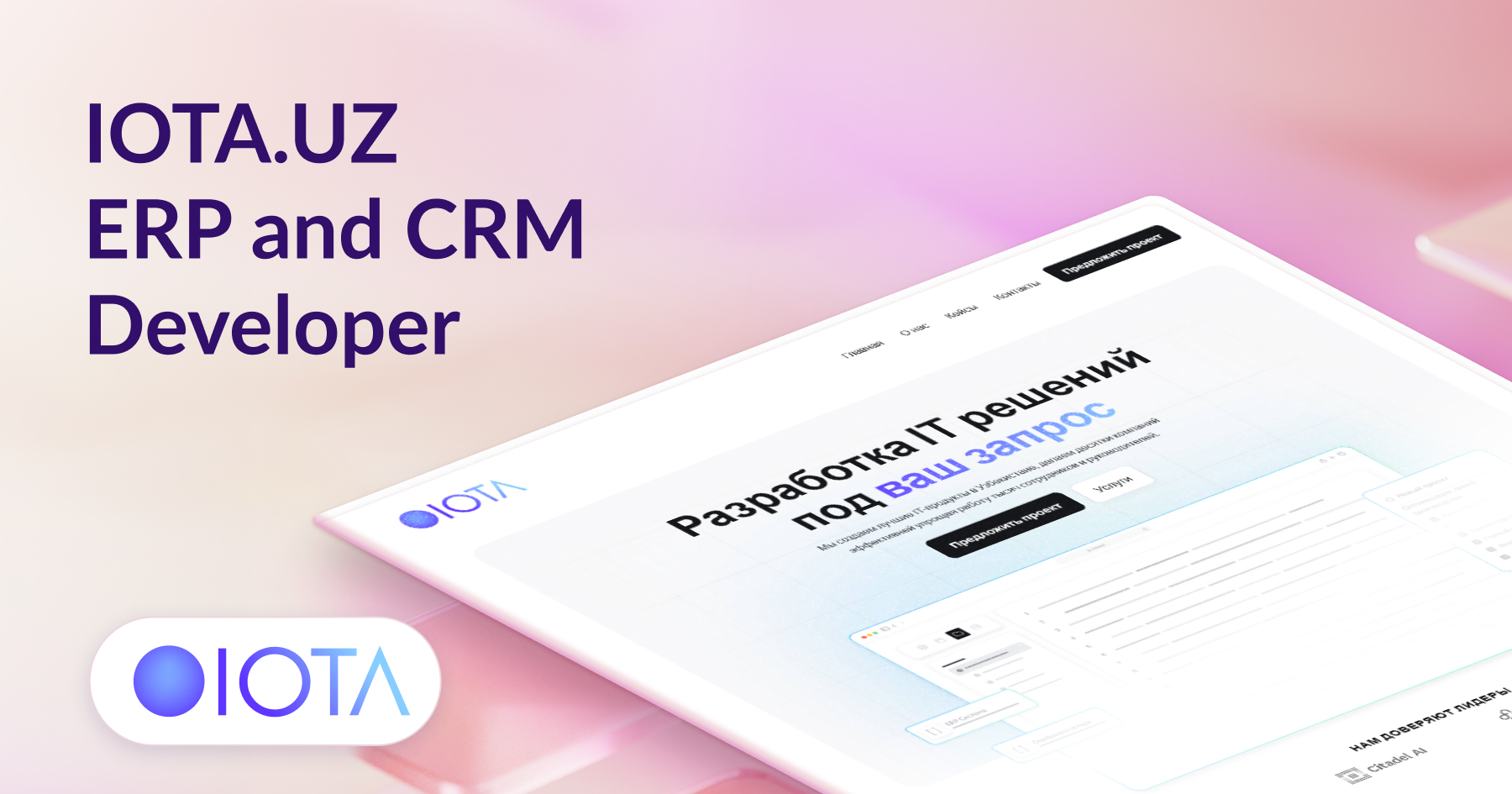 ERP and CRM Development in Uzbekistan - IOTA