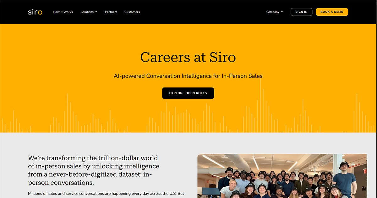 Careers at Siro | AI Sales Coaching Innovator