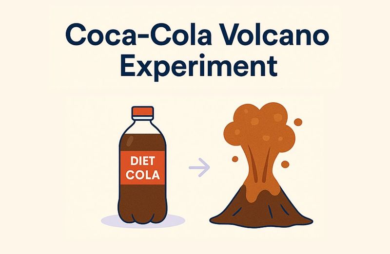 How to Make a Coca-Cola Volcano Experiment (With Mentos or Baking Soda)