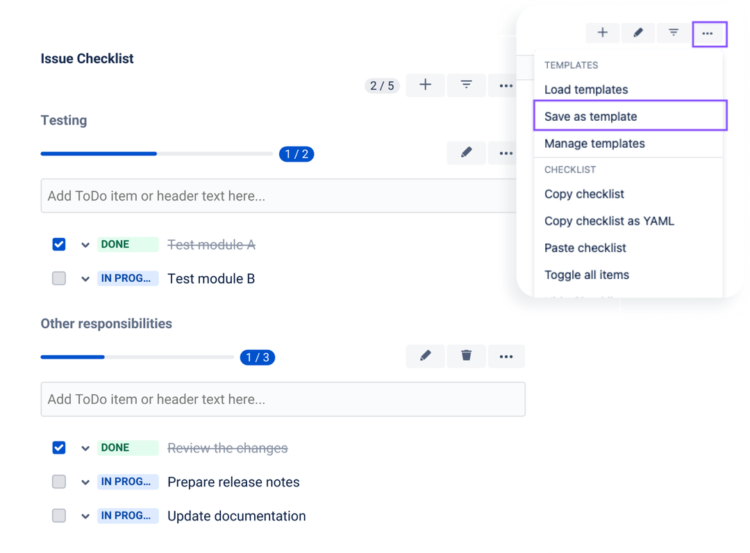 Free Checklist for Jira | Project Tracking in Jira | Cloud