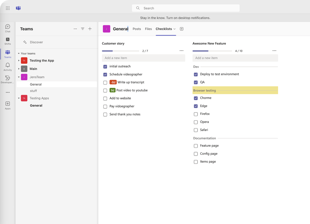 Checklist for Microsoft Teams | Stronger Collaboration | HeroCoders