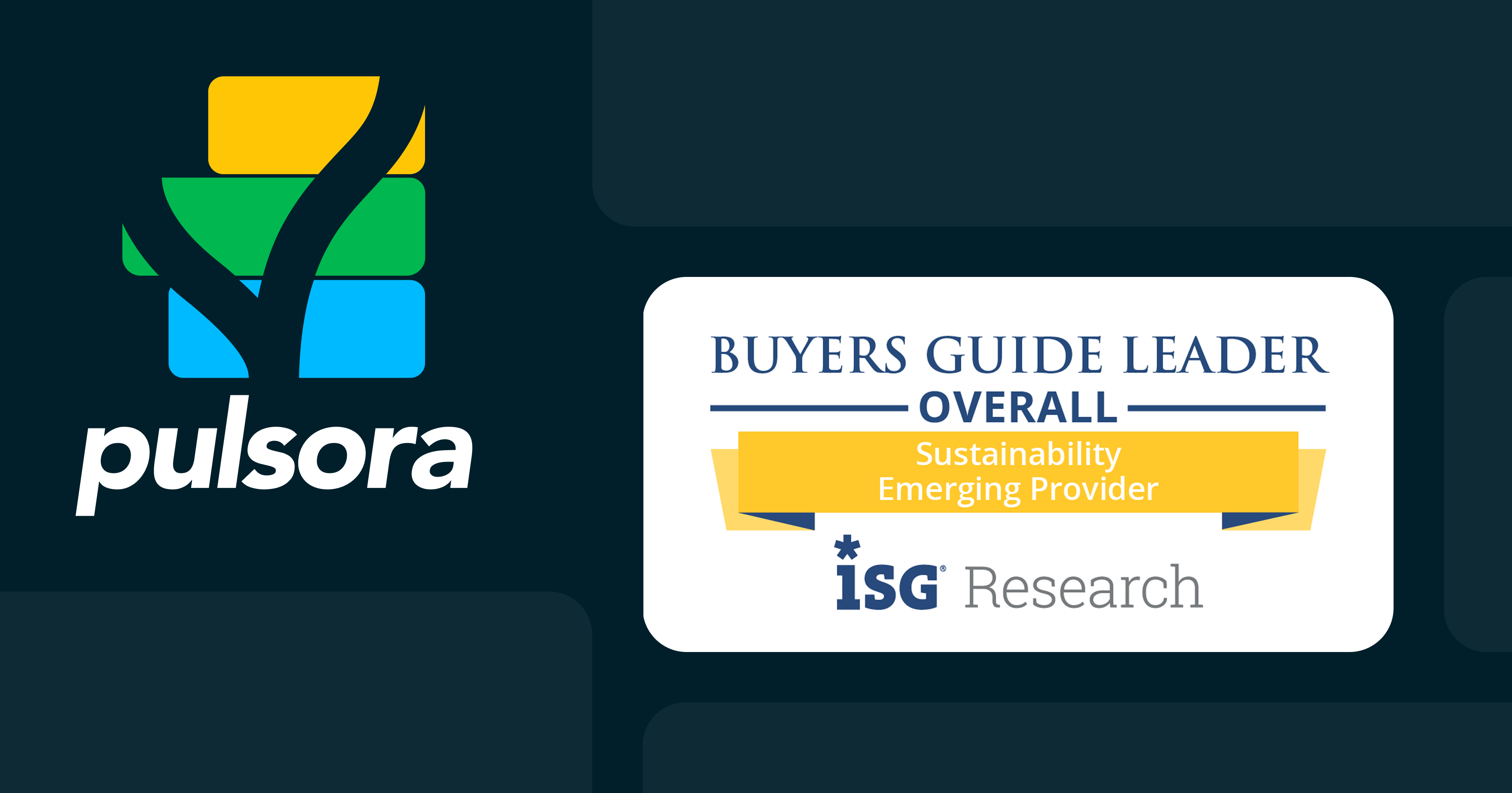 Pulsora named Overall Leader in ISG Buyers Guide for Sustainability ...