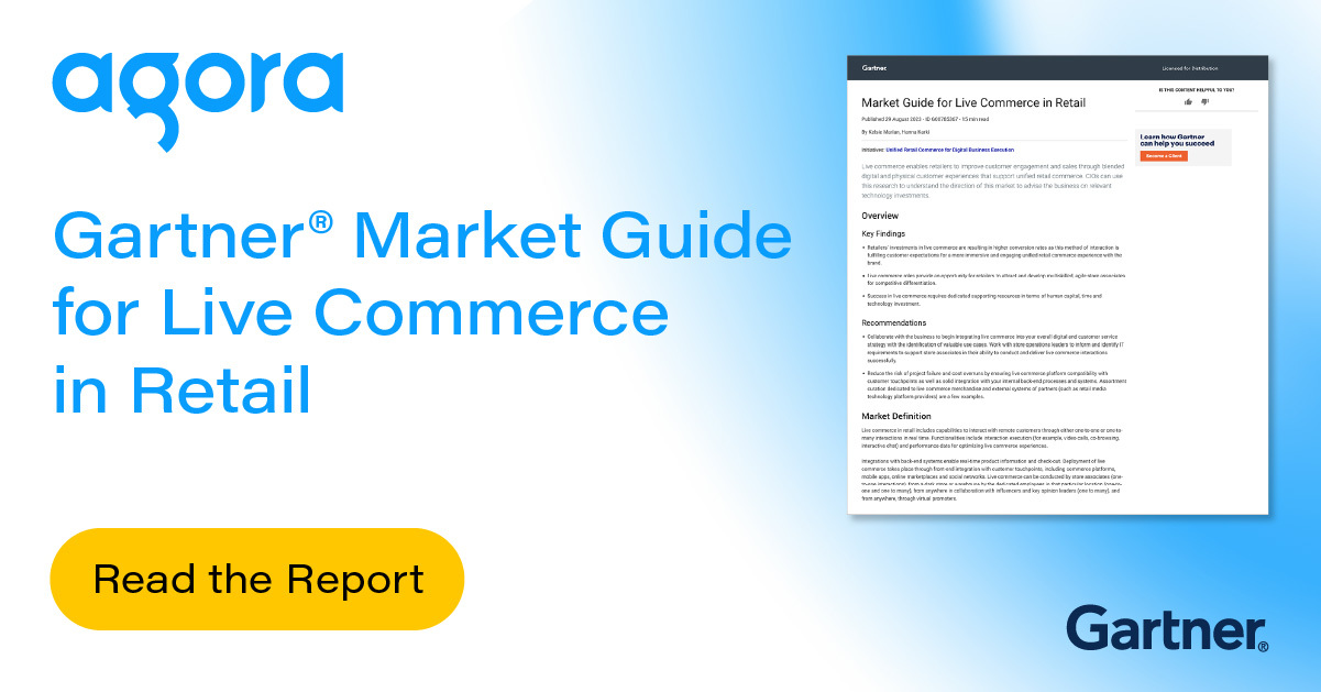 Gartner Market Guide for Live Commerce in Retail
