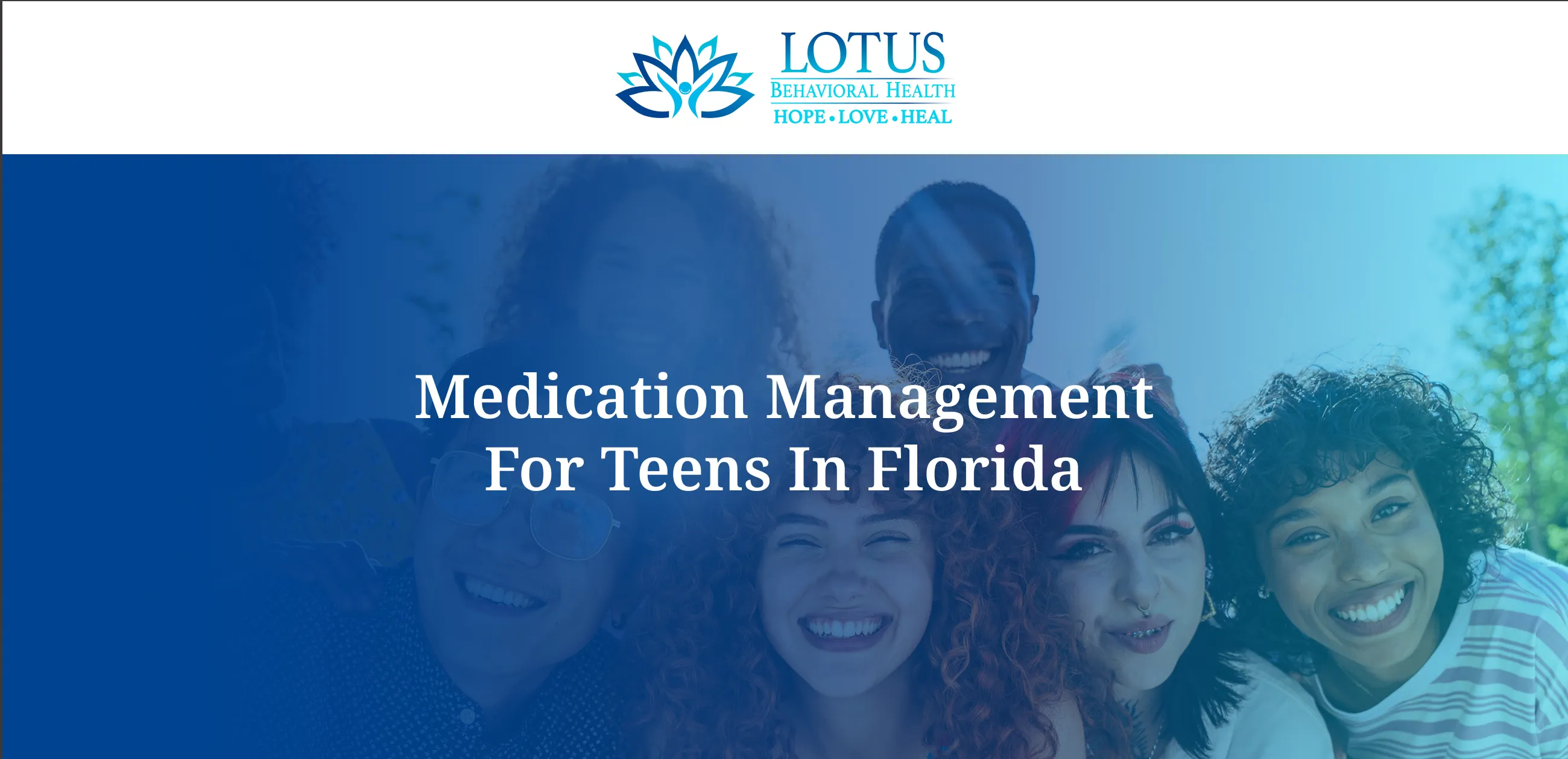 Medication Management for Teens in Florida - Lotus Behavioral Health