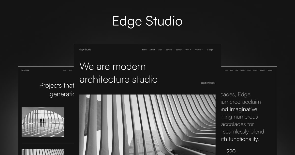 Edge Studio - Webflow Ecommerce website template