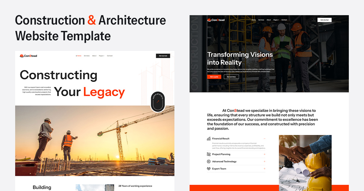 Instructions | ConStead - Webflow HTML website template