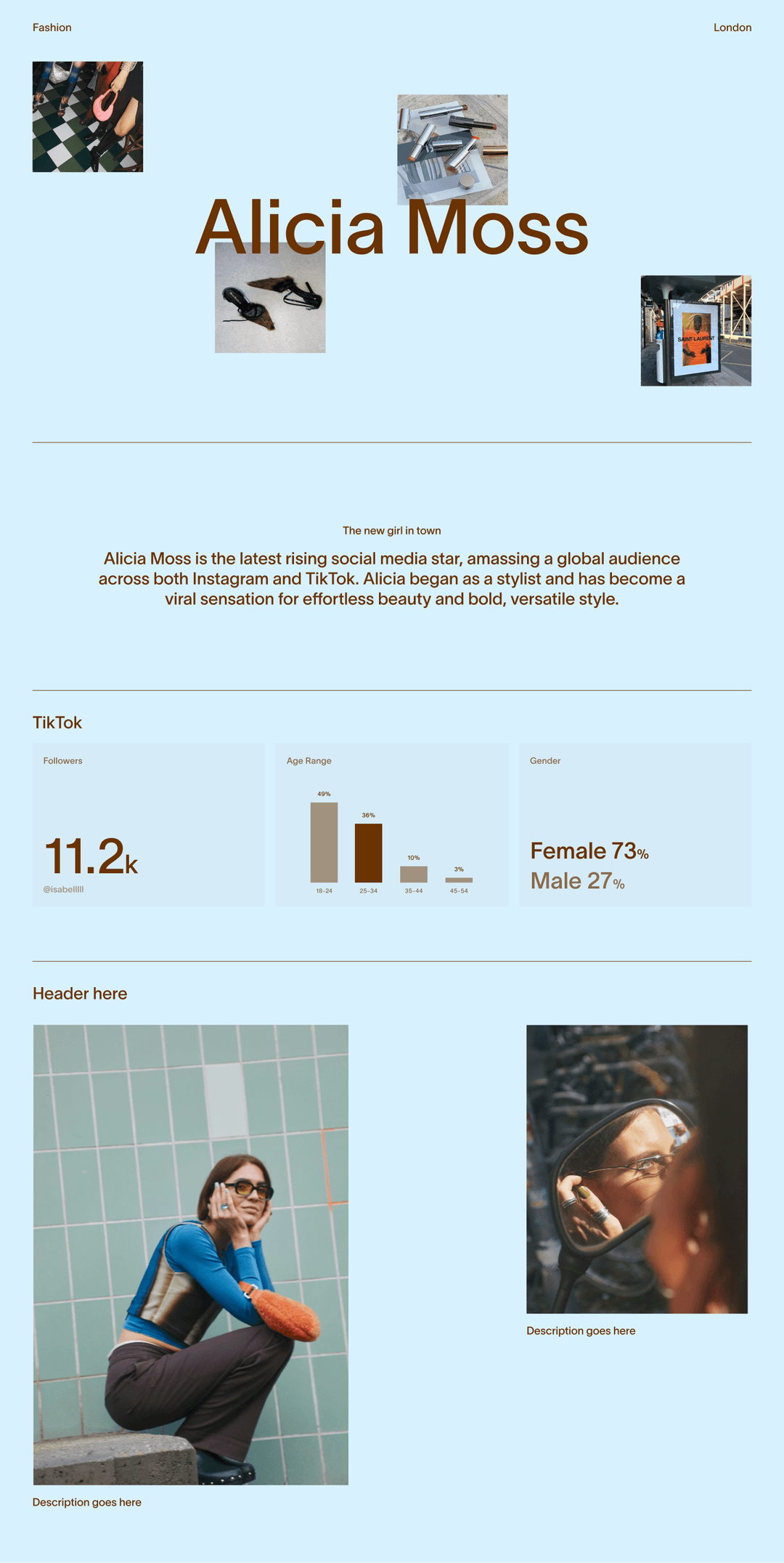 Ezra - Build a beautiful media kit, UGC portfolio, or pitch in minutes.