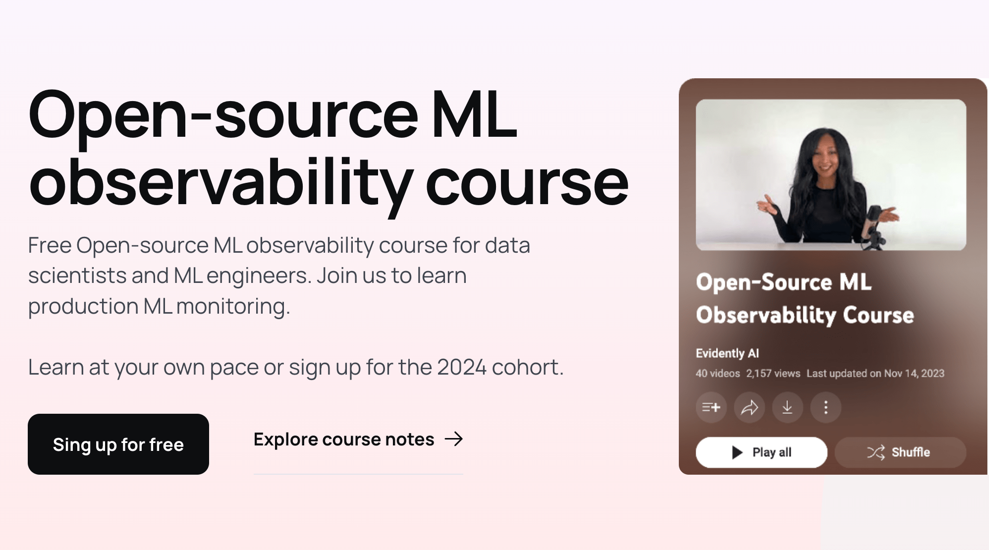 Evidently AI - Open-source ML observability course