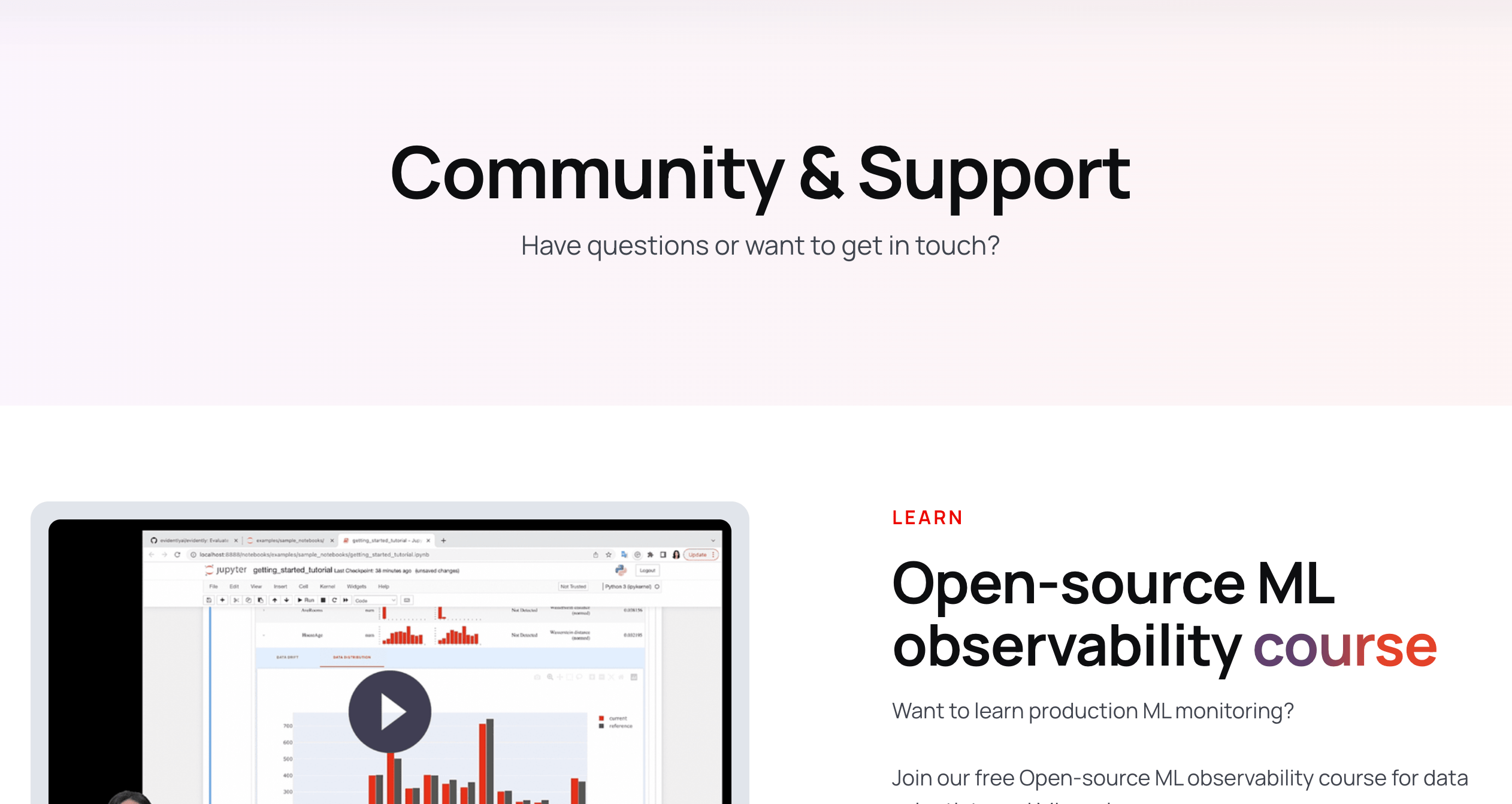 Evidently AI - Community & Support