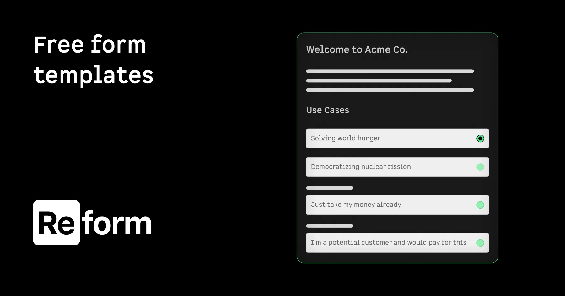 Templates | Free form templates to get started.