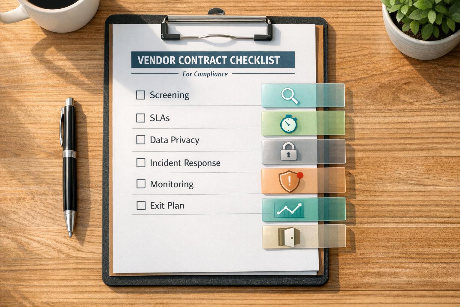 Vendor Contract Checklist for Compliance