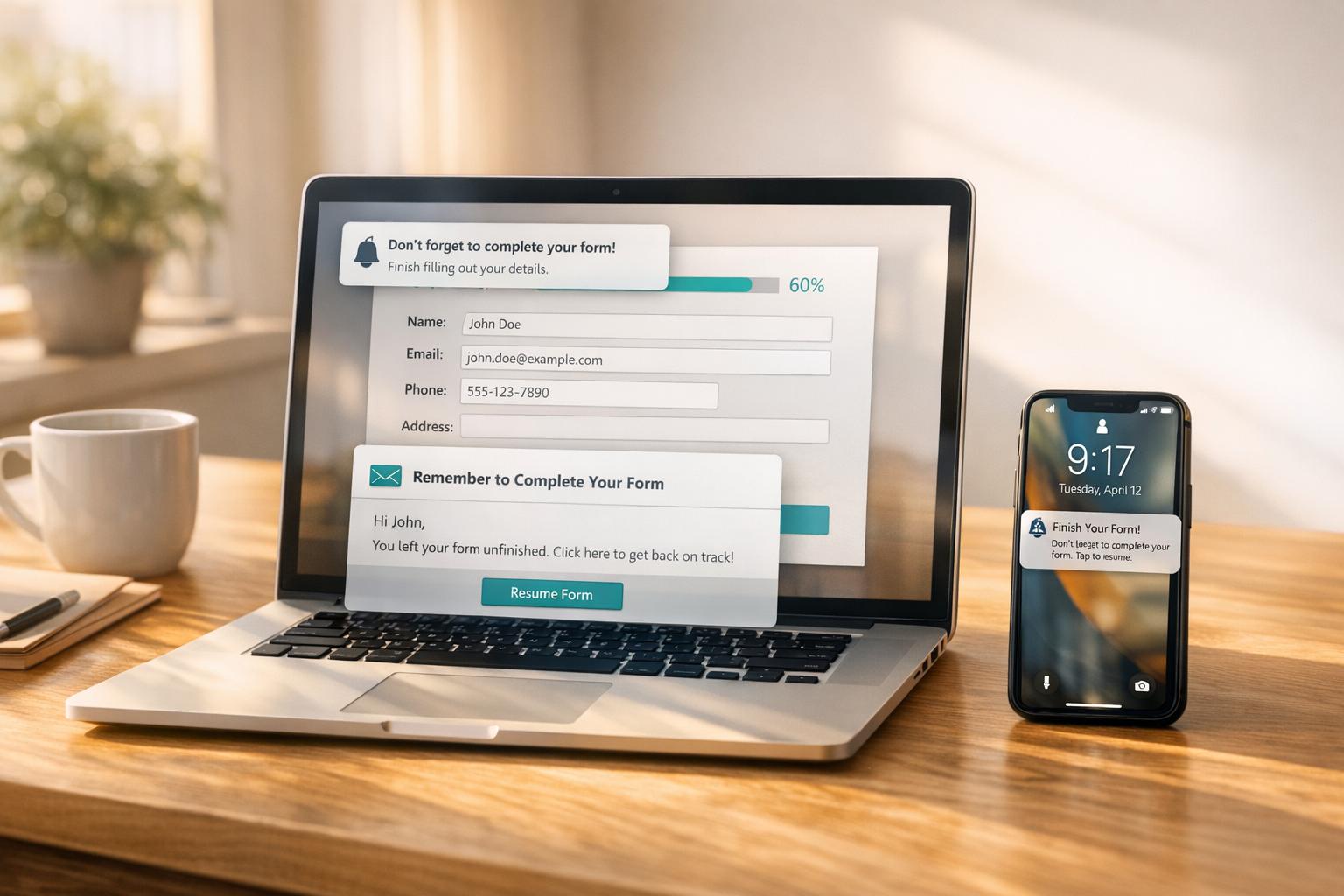 How Real-Time Notifications Recover Abandoned Forms
