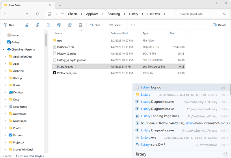 Listary - 搜索文件 - Windows 文件搜索工具｜免费下载
