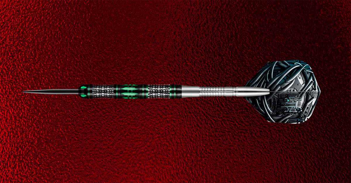 AI Cyberpunk Steel Tip Dart Set-90% Tungsten Barrels | Shot Darts